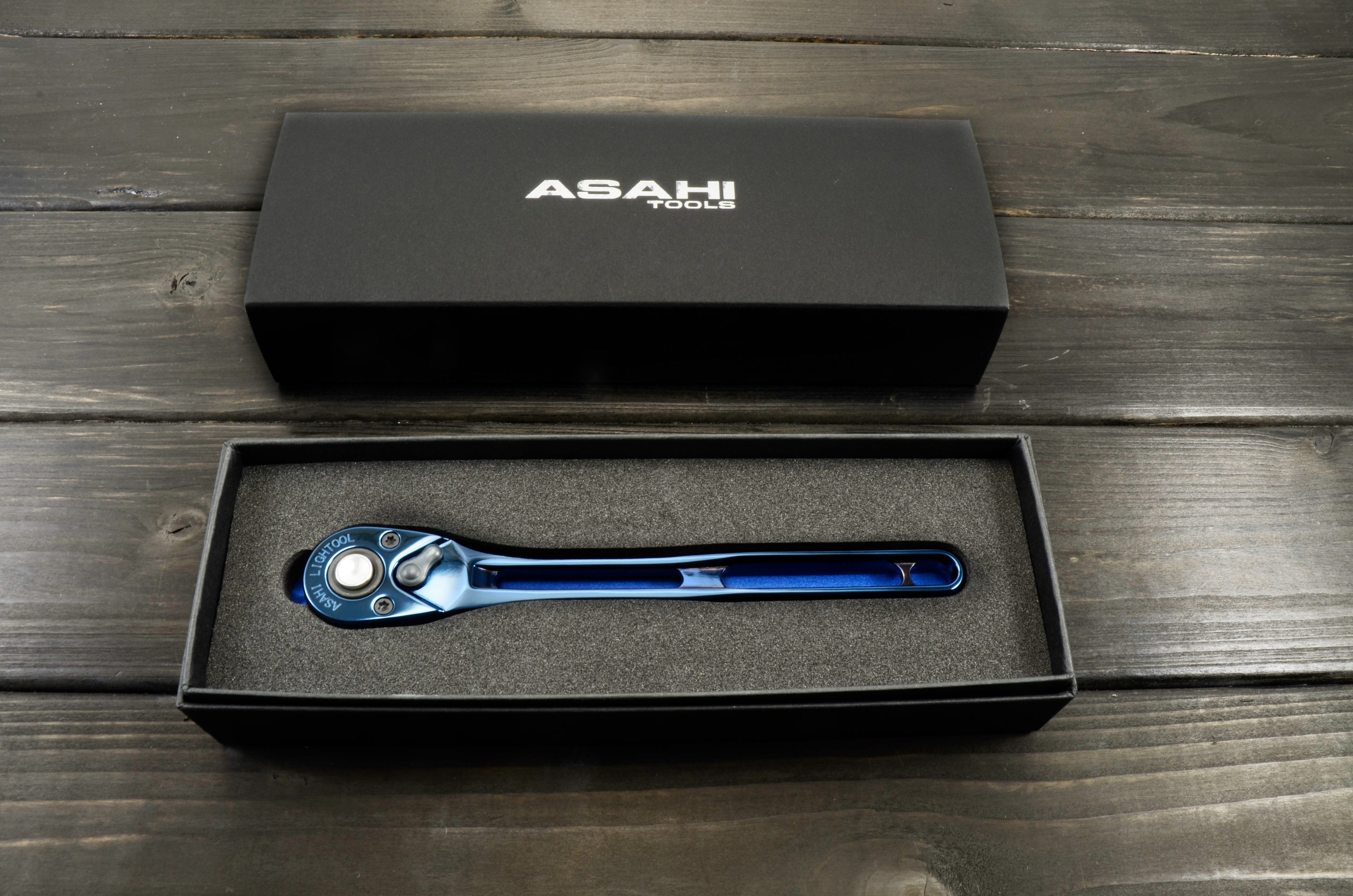 LIGHTOOL 3/8"SQ. Ratchet Handle Ion Plating metal blue – ASAHI ONLINE STORE